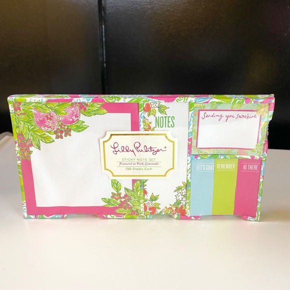 Lilly Pulitzer | Office | Nwt Lilly Pulitzer Sticky Note Set | Poshmark